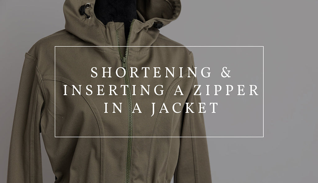 How to Shorten and Insert a Zipper in a Jacket – Little Lizard King