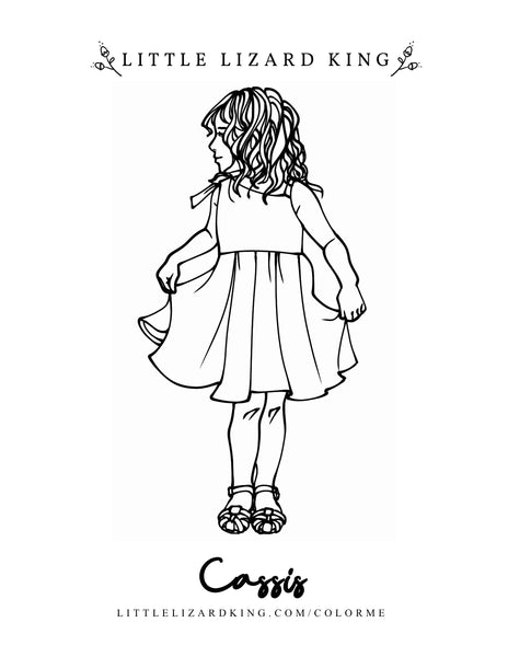 Cassis Coloring Page – Little Lizard King