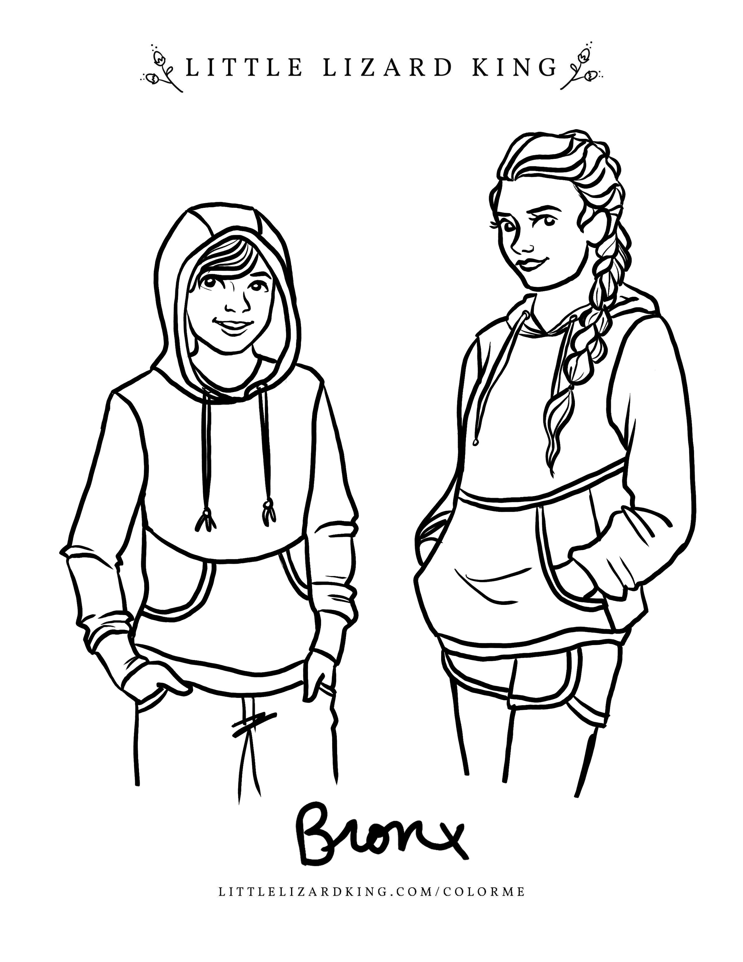 Bronx Coloring Page – Little Lizard King