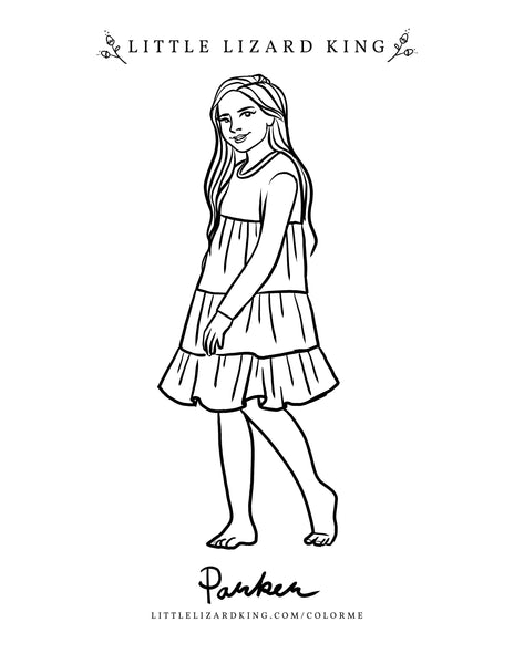 Parker Coloring Page – Little Lizard King