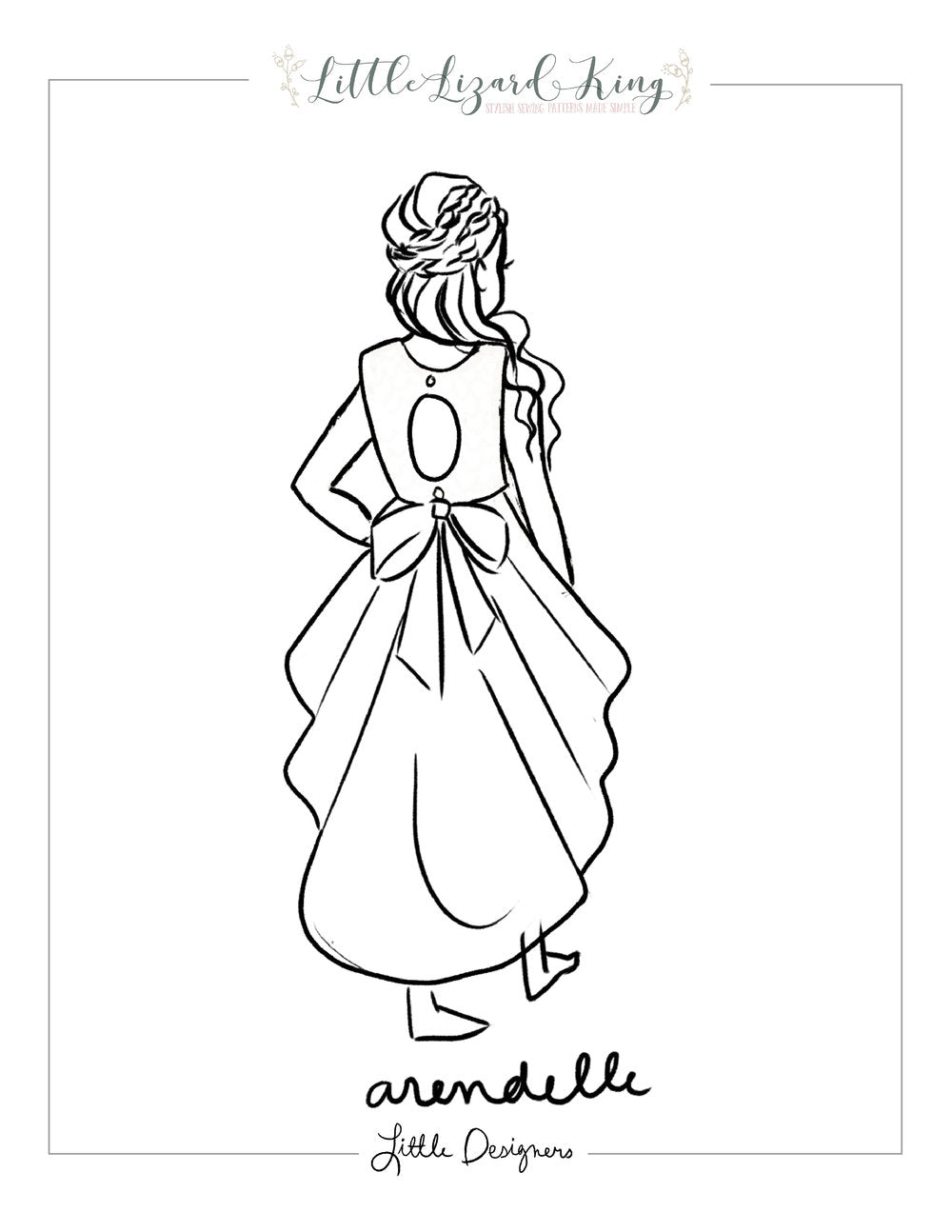 Arendelle Coloring Page – Little Lizard King