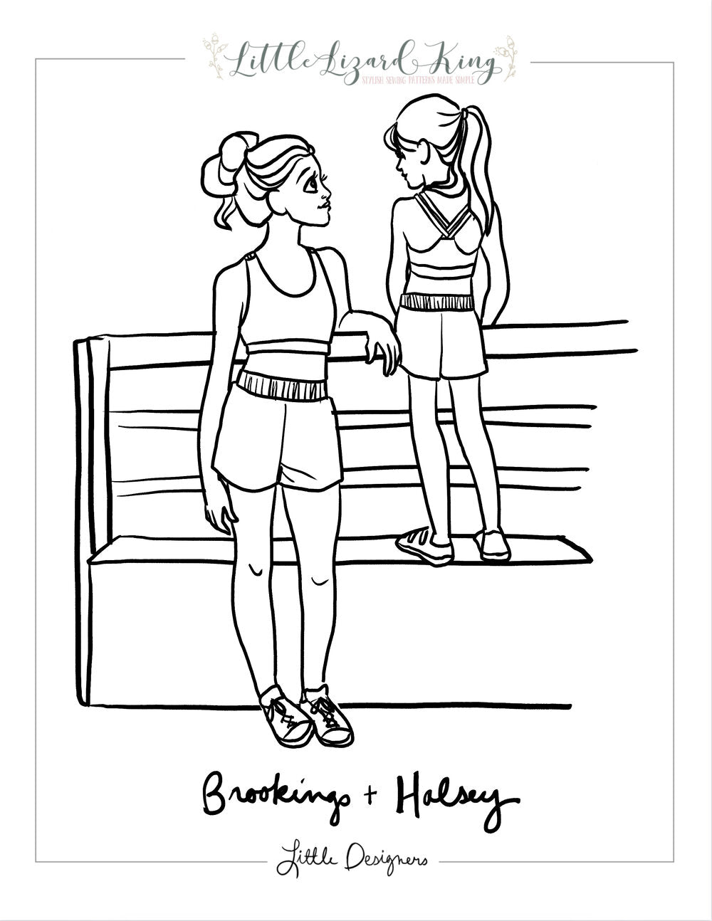 Brookings and Halsey Coloring Page – Little Lizard King