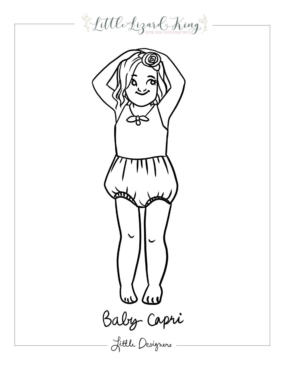 Capri Baby Coloring page – Little Lizard King