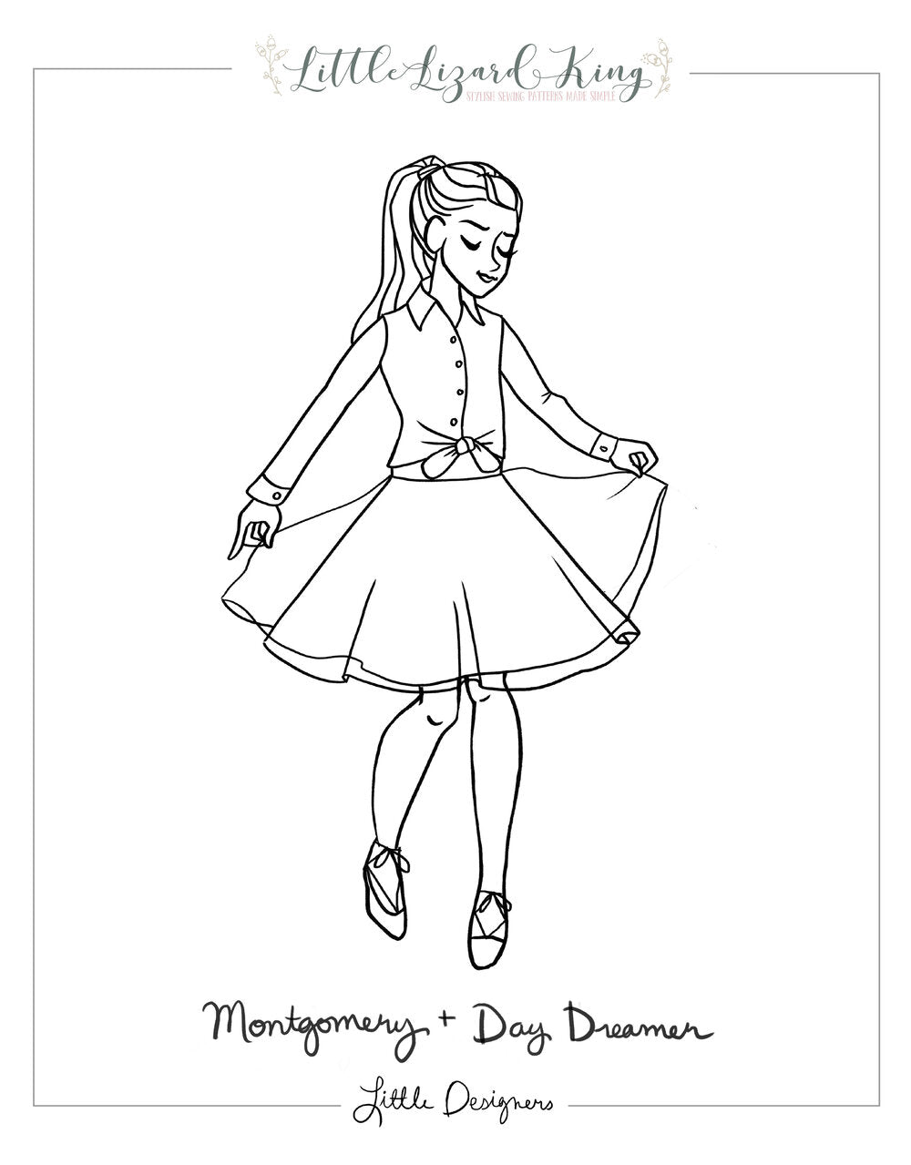 Montgomery Coloring Page – Little Lizard King