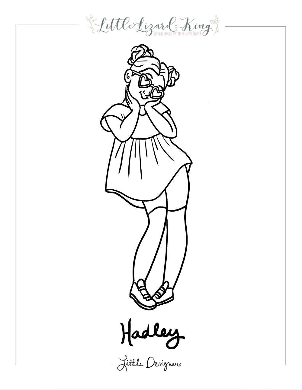 Hadley Coloring Page – Little Lizard King