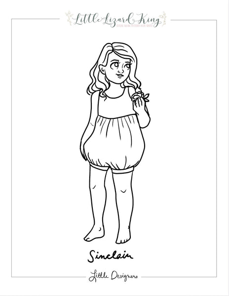 Sinclair Coloring Page – Little Lizard King