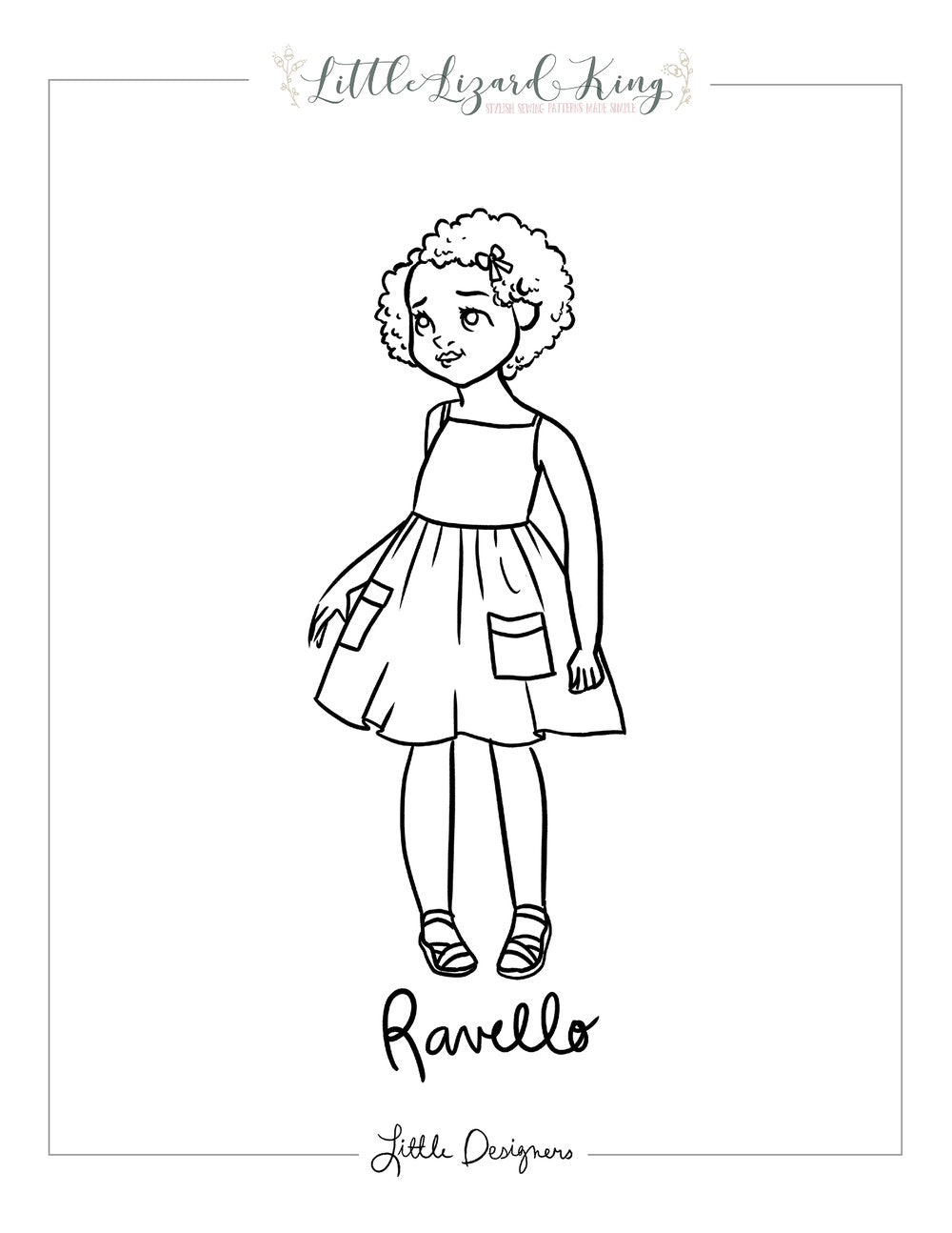 Ravello Coloring Page – Little Lizard King