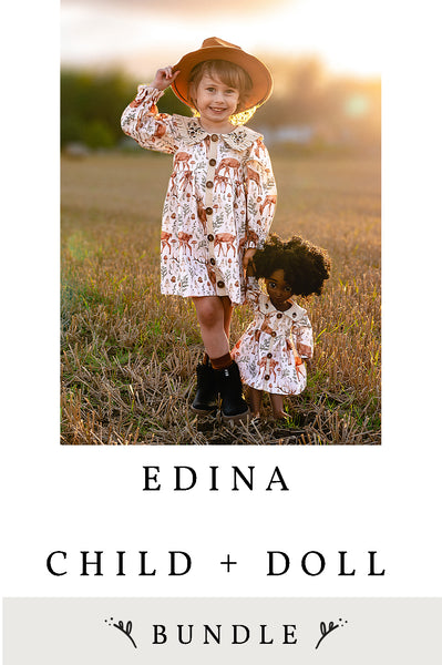 Edina Child and Doll 2 Pattern Bundle – Little Lizard King