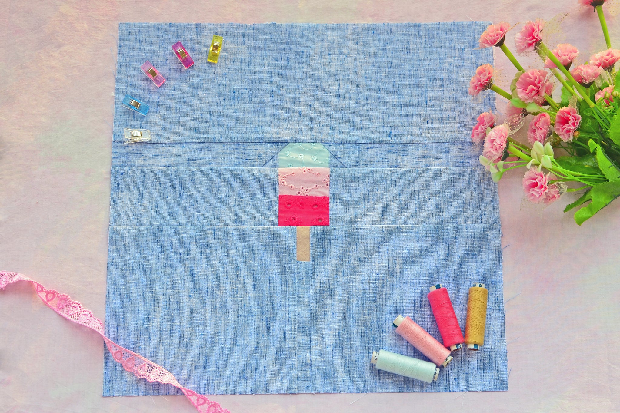 Paper Pieced Popsicle – Little Lizard King